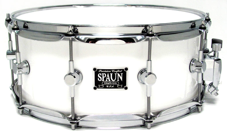Spaun Snare Drum LED 6x14-White – SPAUN
